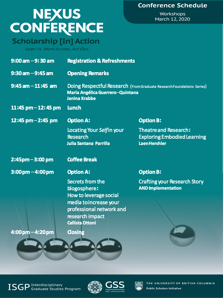 Nexus 2020 - Interdisciplinary Studies Graduate Program